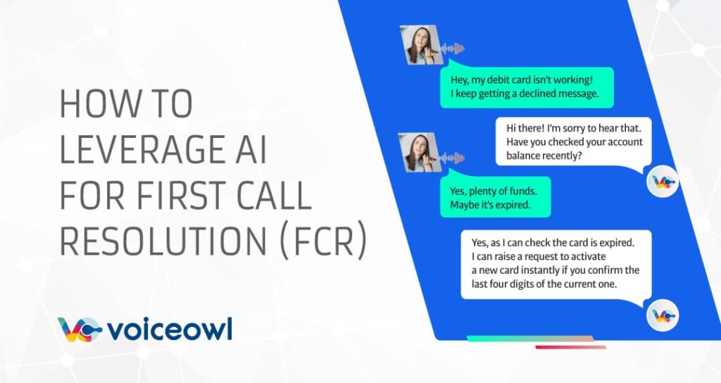 How to Leverage AI for First Call Resolution (FCR) - Voiceowl