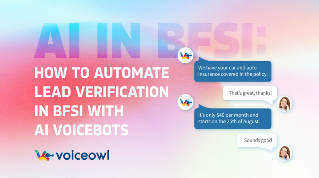 AI in BFSI: How to Automate Lead Verification in BFSI with AI Voicebots ...